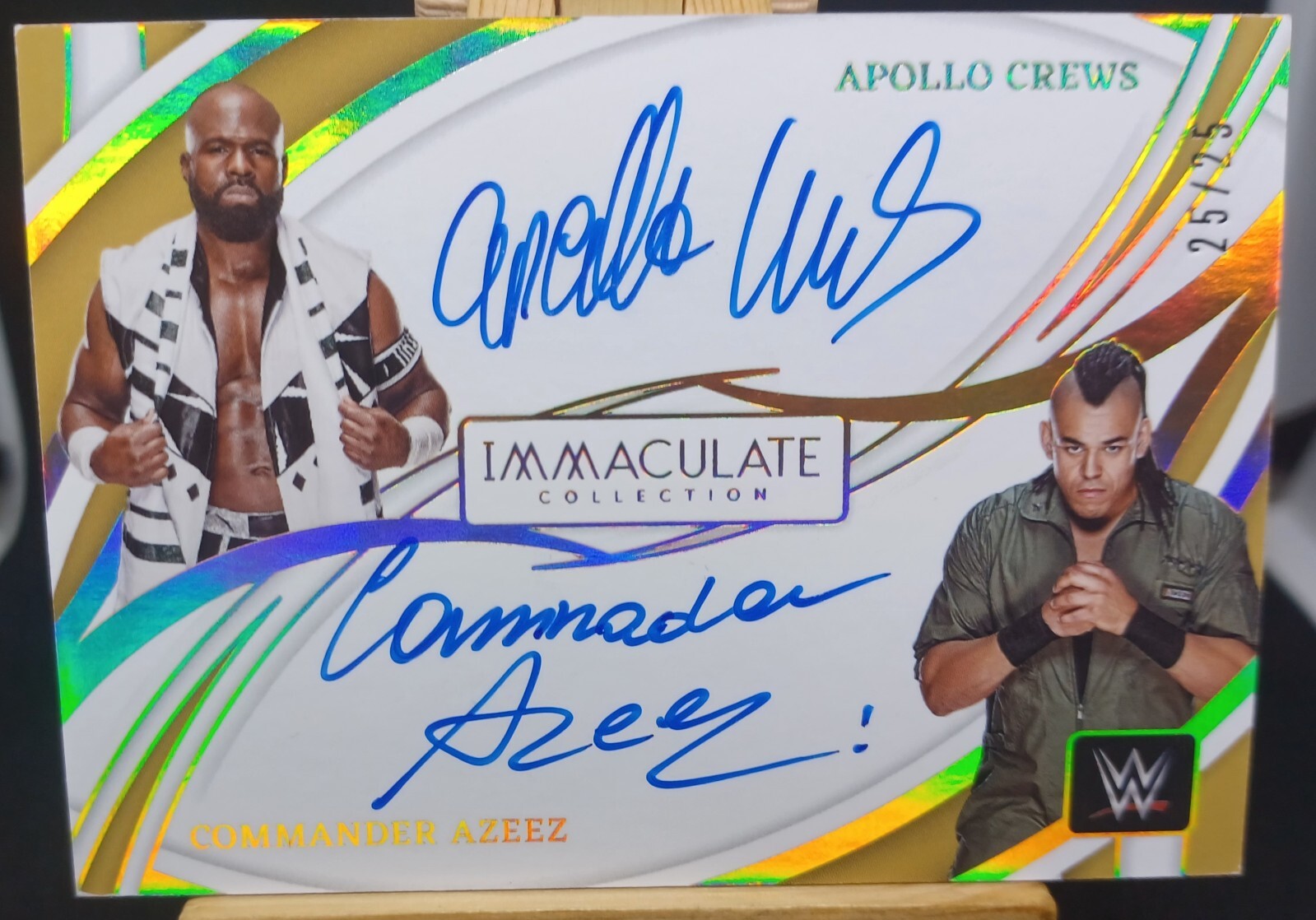 Apollo Crews / Commander Azeez 2022 Immaculate WWE #DA-ACC Dual ...