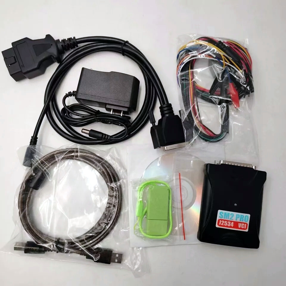 SM2 P-RO J2534 VCI Programmer Dongle 67 IN 1 V1.20 EEPROM BENCH Scanner ...