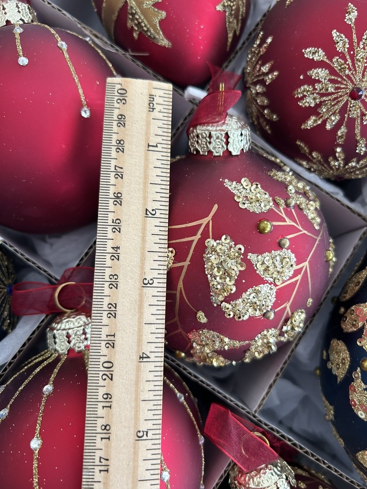 Frontgate Large Glass Christmas Ornaments . Price is for each ornament ...
