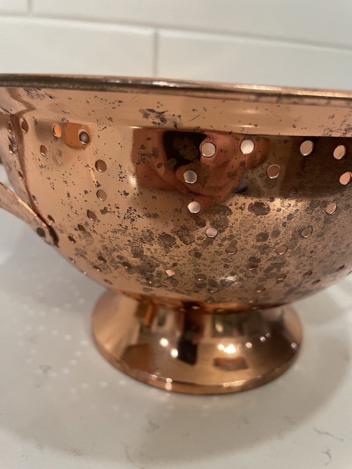 Copper Colander With Ceramic Candles And Heart-Shaped holes | eBay UK