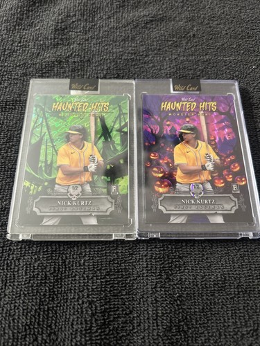 *2 Cards* Haunted Hits Nick Kurtz 1/2 Haunted Theme Park And 1/2 ...
