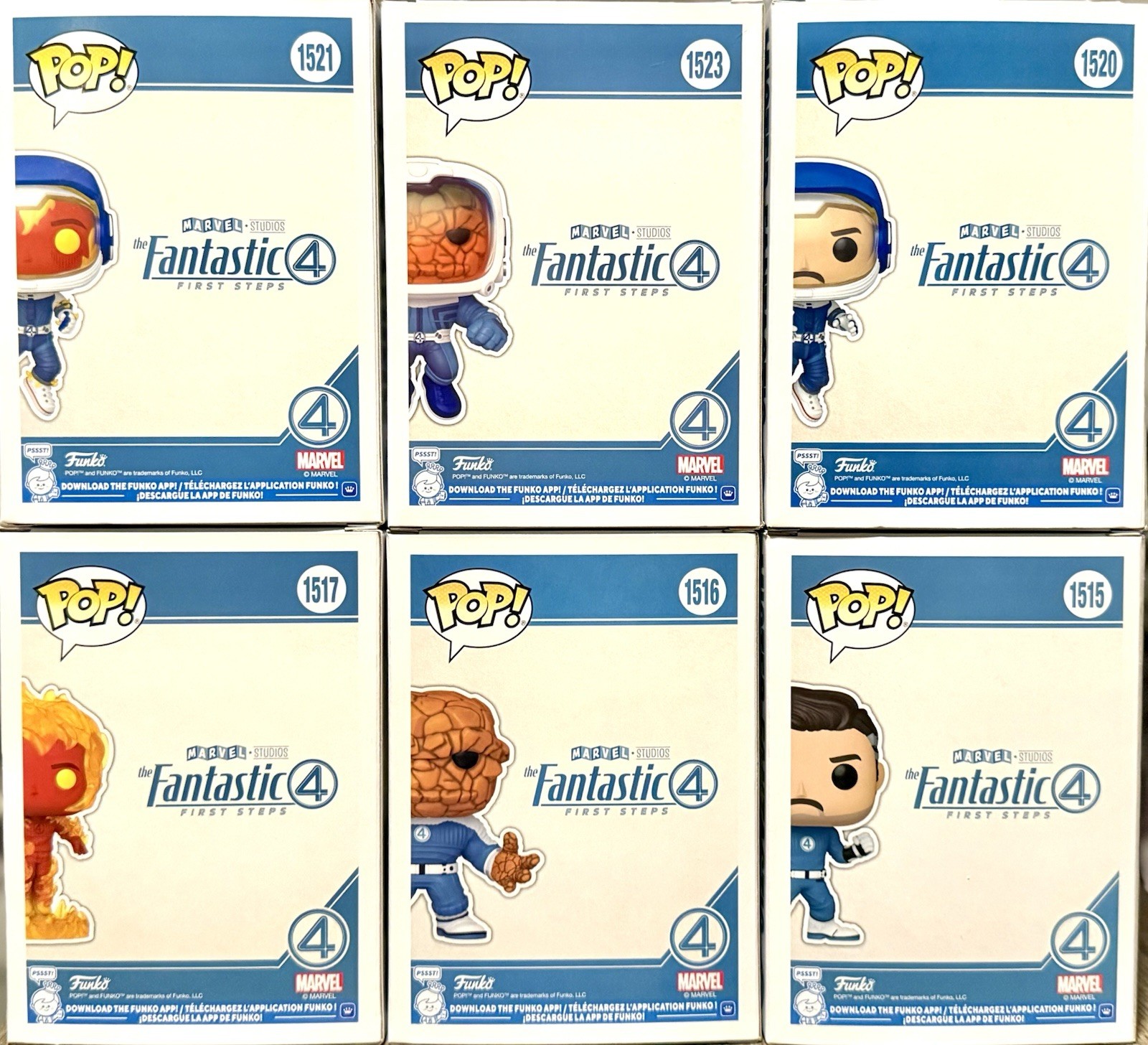 FANTASTIC FOUR Funko Pop Marvel F4: First Steps Set REED THING HUMAN ...
