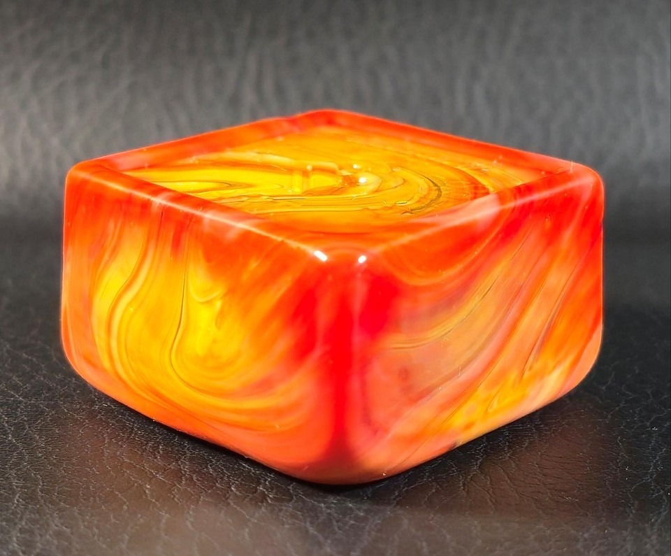 Boyd's Crystal Art Glass DIAMOND ADVERTISING LOGO PAPERWEIGHT September ...