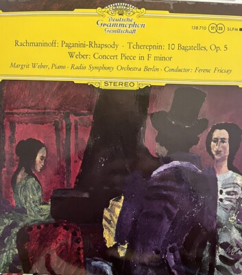 Margrit Weber/Fricsay RACHMANINOV Paganini Rhapsody - DGG 138 710 DG LP ...