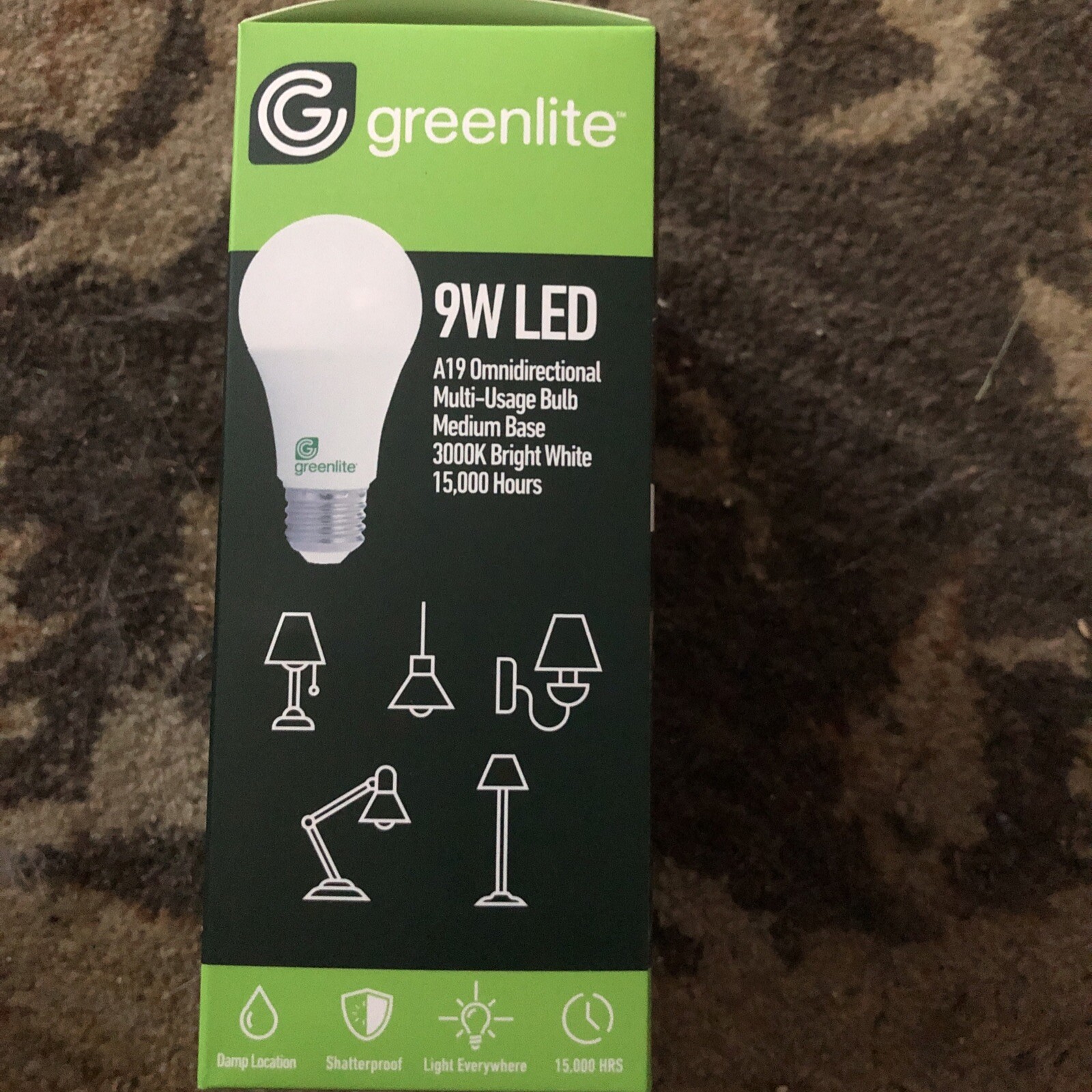 Greenlite A19 LED 4 Pack 9w/60w 800 Lumens 3000K Bright White for sale ...