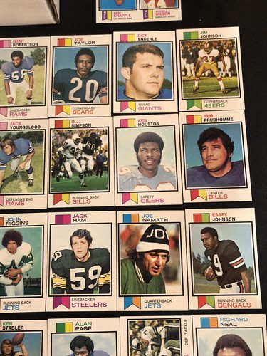 1973 Topps Football Complete Set 528 Cards Mint Beautiful High Grade | eBay