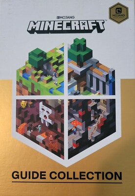 4 book set MINECRAFT GUIDE COLLECTION exploration nether redstone ...