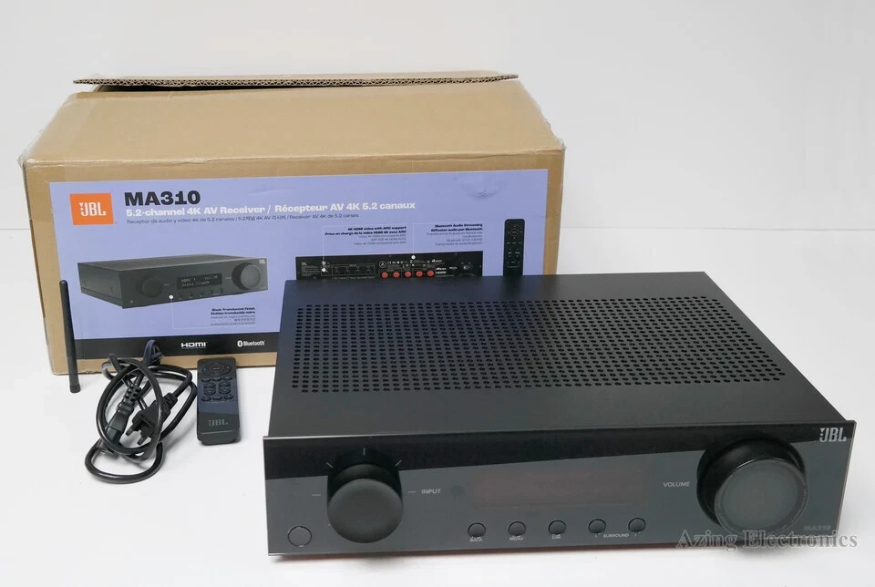 JBL MA310 5.2 Channel 4K AV Bluetooth Receiver JBLMA310BLKAM | eBay