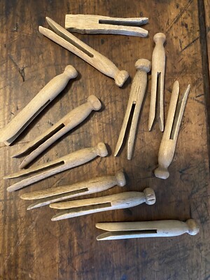 ANTIQUE CLOTHES PINS ~ TWO OLD TYPES | eBay