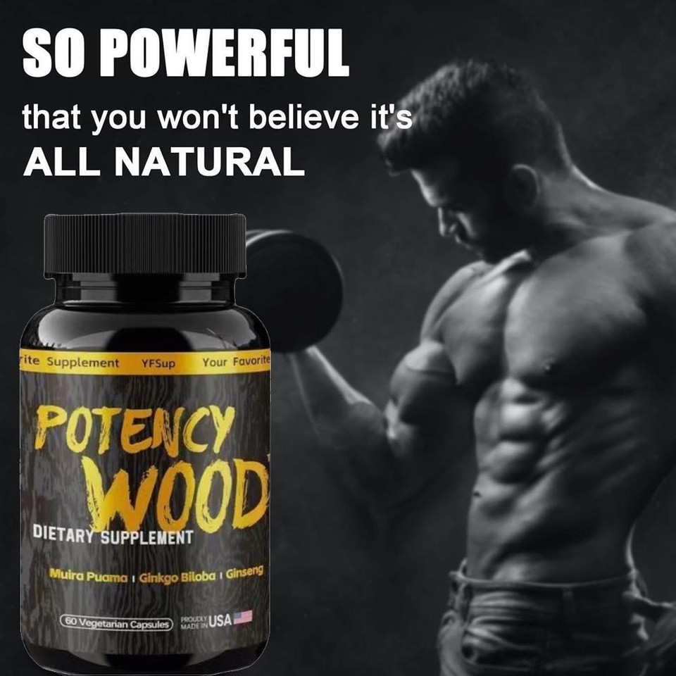 :60pcs Potency Wood Capsule Pure Natural Herbal Formula Supplement ...