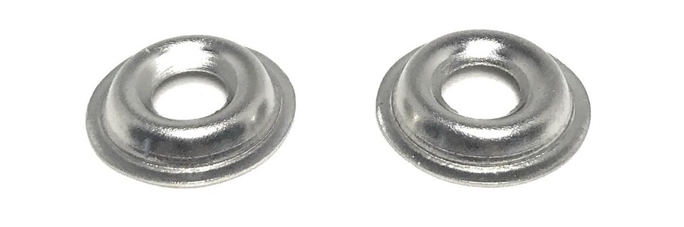 (100) #6 Stainless Steel Flanged Finishing Washers Cup Washers 18-8 | eBay