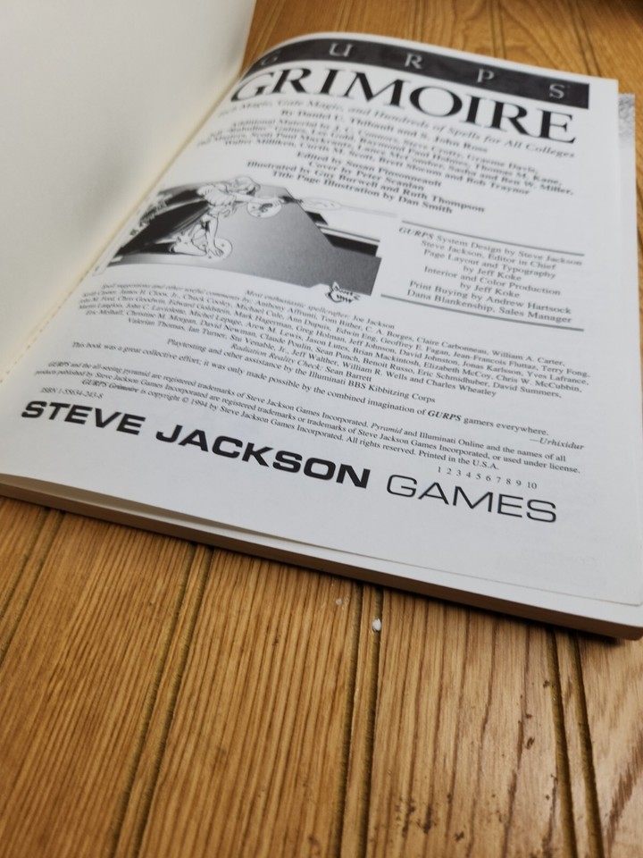 GURPS: Grimoire :Tech Magic Gate Magic & Hundreds of New Spells For All ...