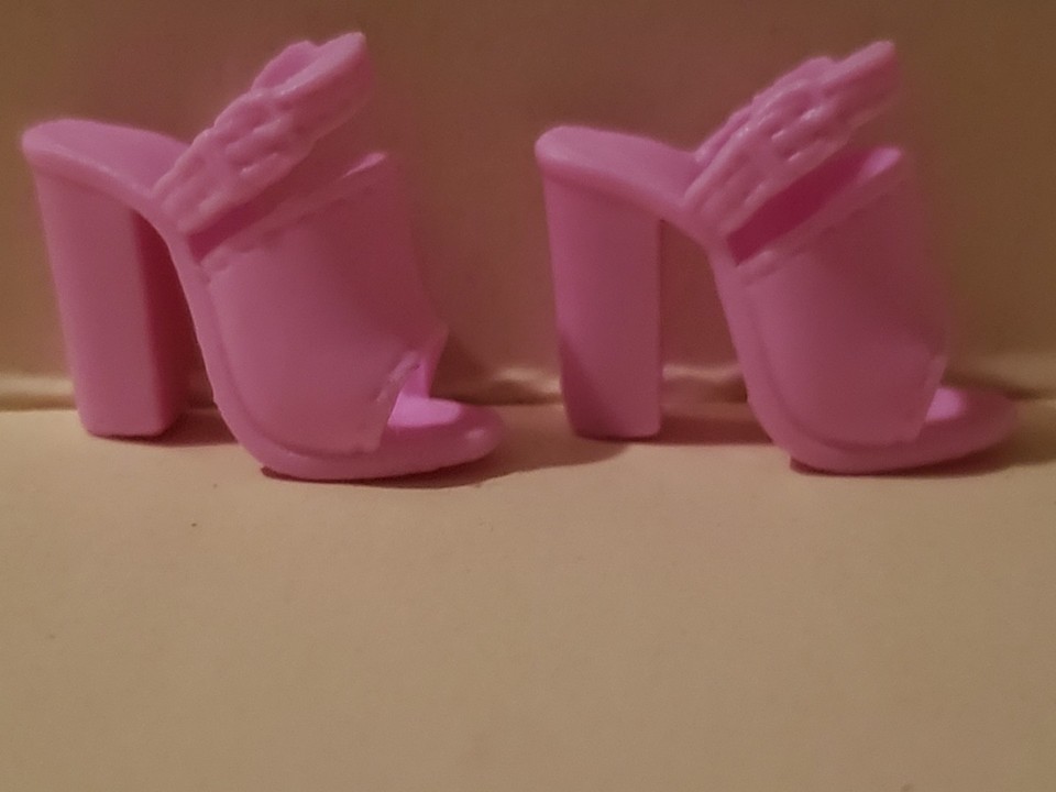 NEW Barbie high heel PINK slide on MULES SHOES FOR BARBIE | eBay