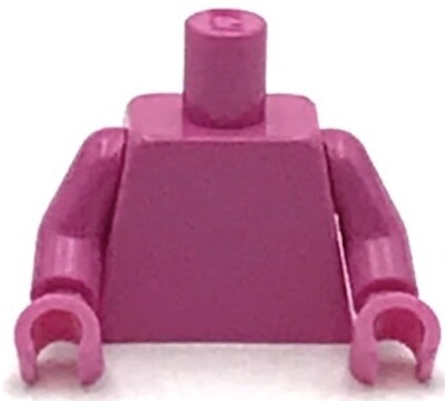 Lego New Dark Pink Torso Plain Arms Hands Minifigure Part | eBay