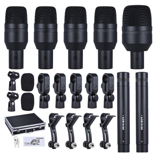 Professional Musical Instruments Drum Set Wired Microphone Mic Kit B6O9 ...