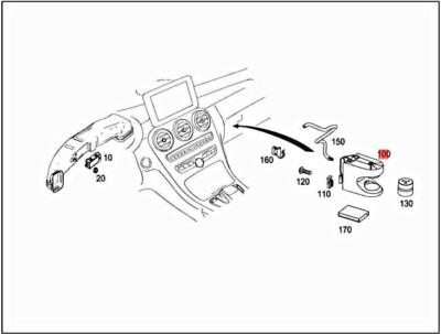 Genuine MERCEDES C253 X253 GLC X253 Housing fragrance system 2058900100 ...