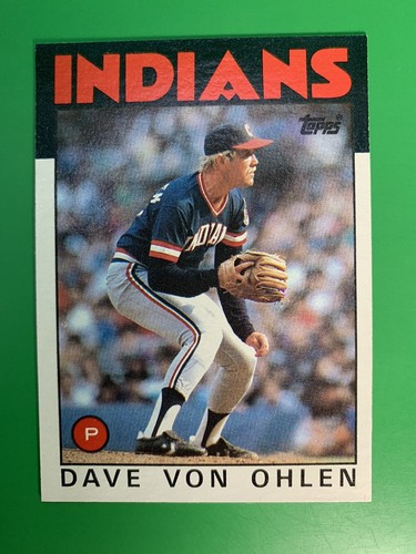 1986 Topps Dave Von Ohlen #632 Cleveland Indians | eBay