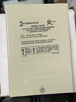 INTERMATIC PX100 100W Outdoor Pool/Landscape Transformer Open Box WB | eBay