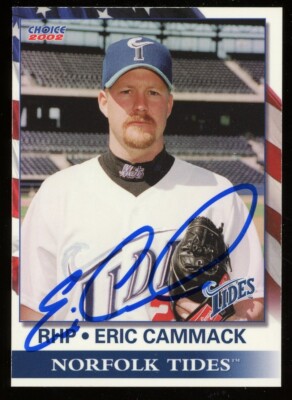 2002 Norfolk Tides ERIC CAMMACK Signed Card autograph AUTO METS RC | eBay
