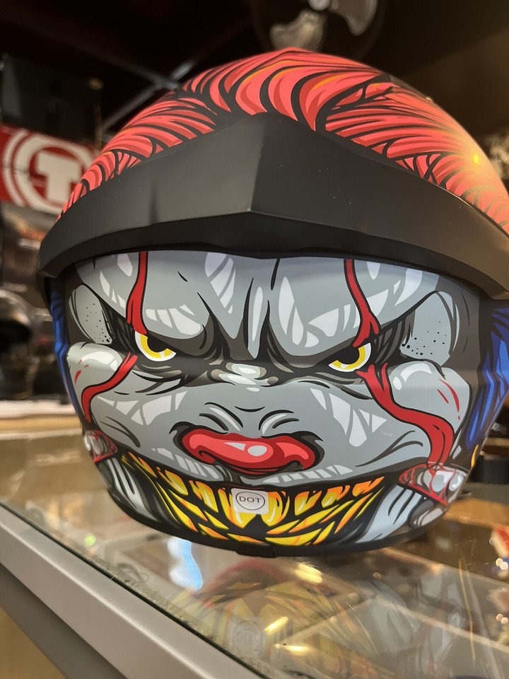 Evil Clown New full face motorcycle helmet dot approved | eBay