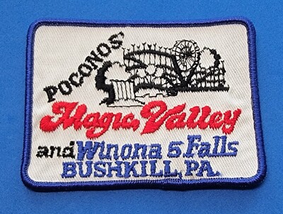Poconos Magic Valley Winona Falls Bushkill PA Amusement Park Patch | eBay