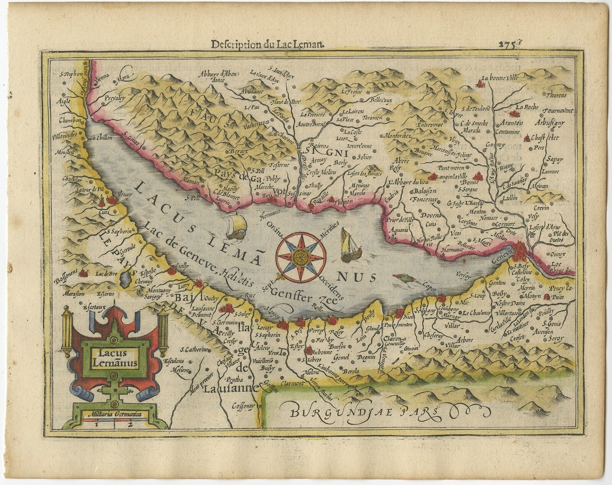 Lake Geneva Europe Map