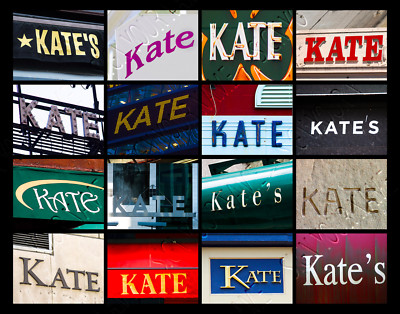 KATE Name Poster featuring photos of actual signs | eBay