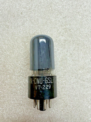 1940's National Union JAN-CNU-6SL7GT VT-229 Grey Glass Preamp Tube | eBay
