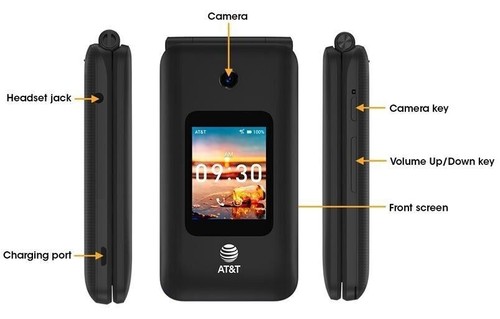 Flip Phone AT&T CINGULAR FLIP 4 AT&T 4G LTE SMARTFLIP PHONE Model ...