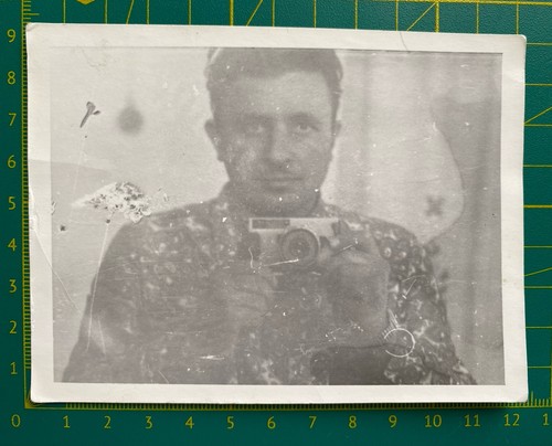 Handsome Guy Young Man Camera Selfie Mirror Reflection Portrait Vintage ...