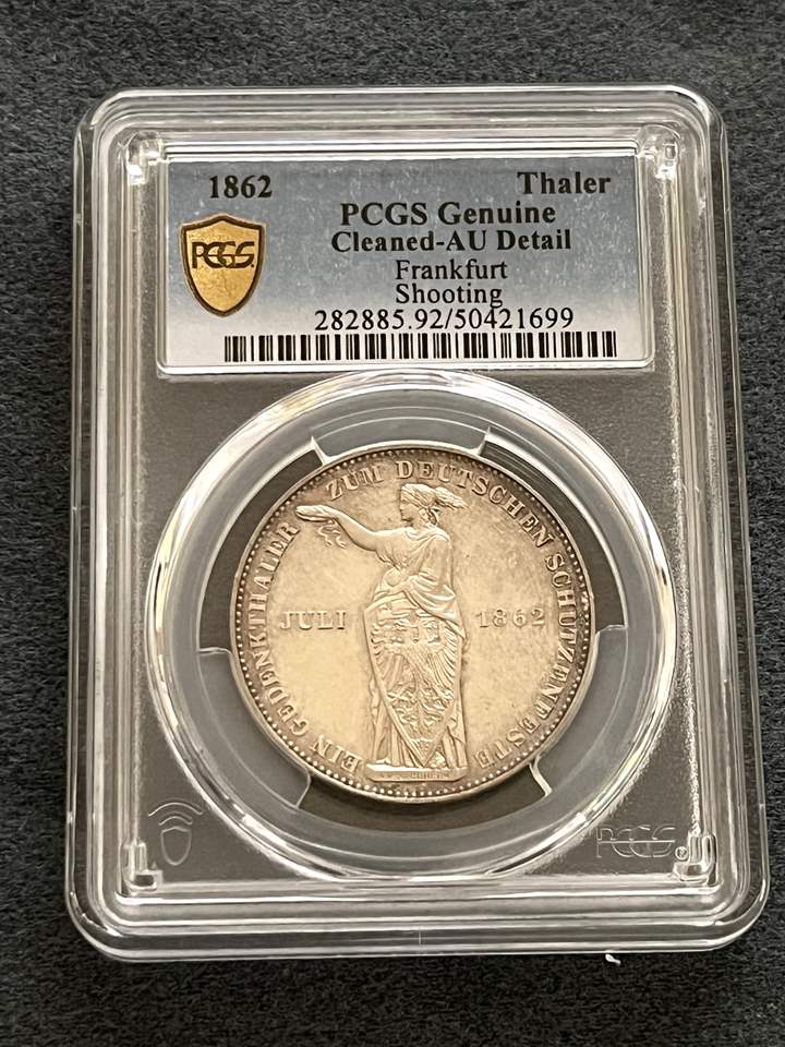 1862 Frankfurt Shooting Thaler/Taler PCGS AU | eBay