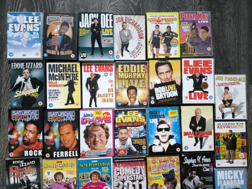 Stand up Comedy DVD Job Lot Bundle 30+ Comedians. Peter Kay... Free ...