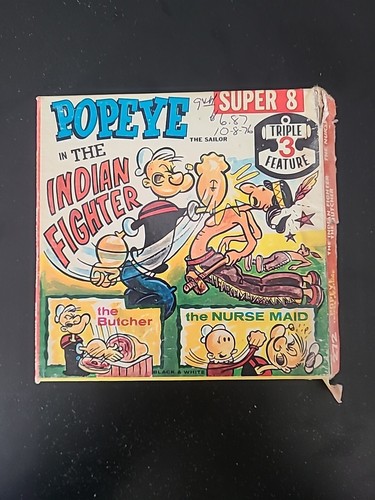 Popeye in The Indian Fighter, The Butcher, And The Nurse Maid- Super 8 ...