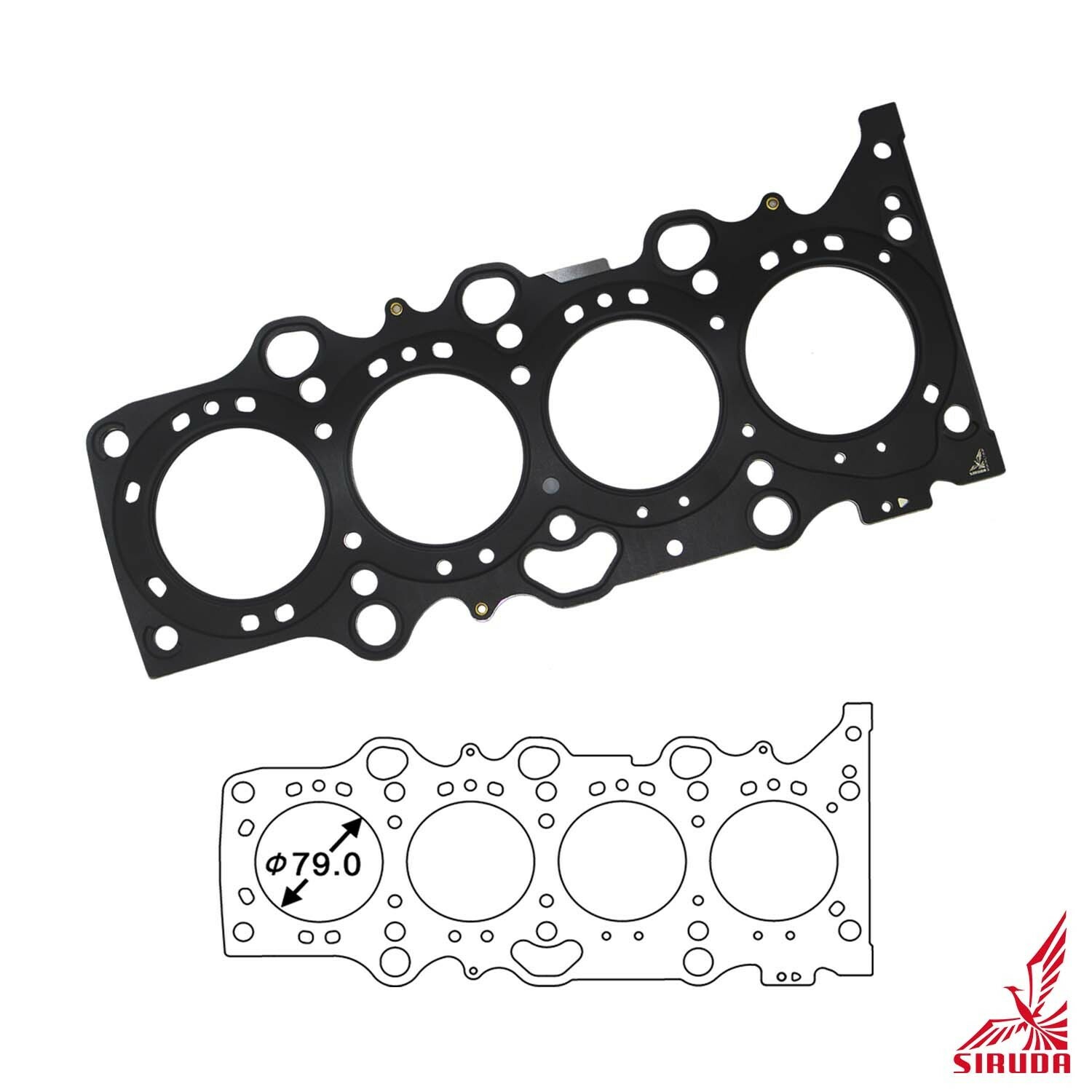 SIRUDA Cylinder Head Gasket｜for SUZUKI_M13A M15A｜SWIFT｜T:1.2mm｜OEM ...