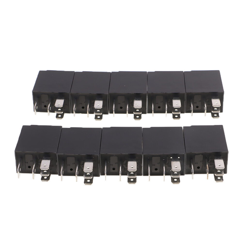 10 Pieces Universal 12V 30A SPDT 5Pin 12 Volt Car Auto Truck Vehicle ...