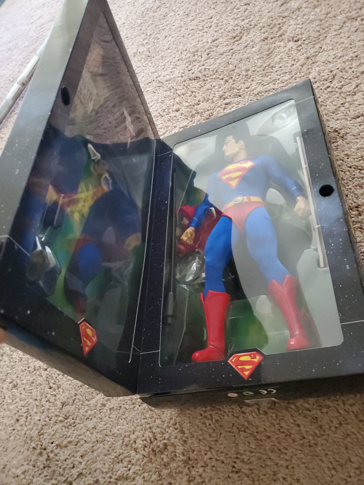 Dc Direct Superman / Clark Kent 13” Deluxe Collector Figure Limited To ...