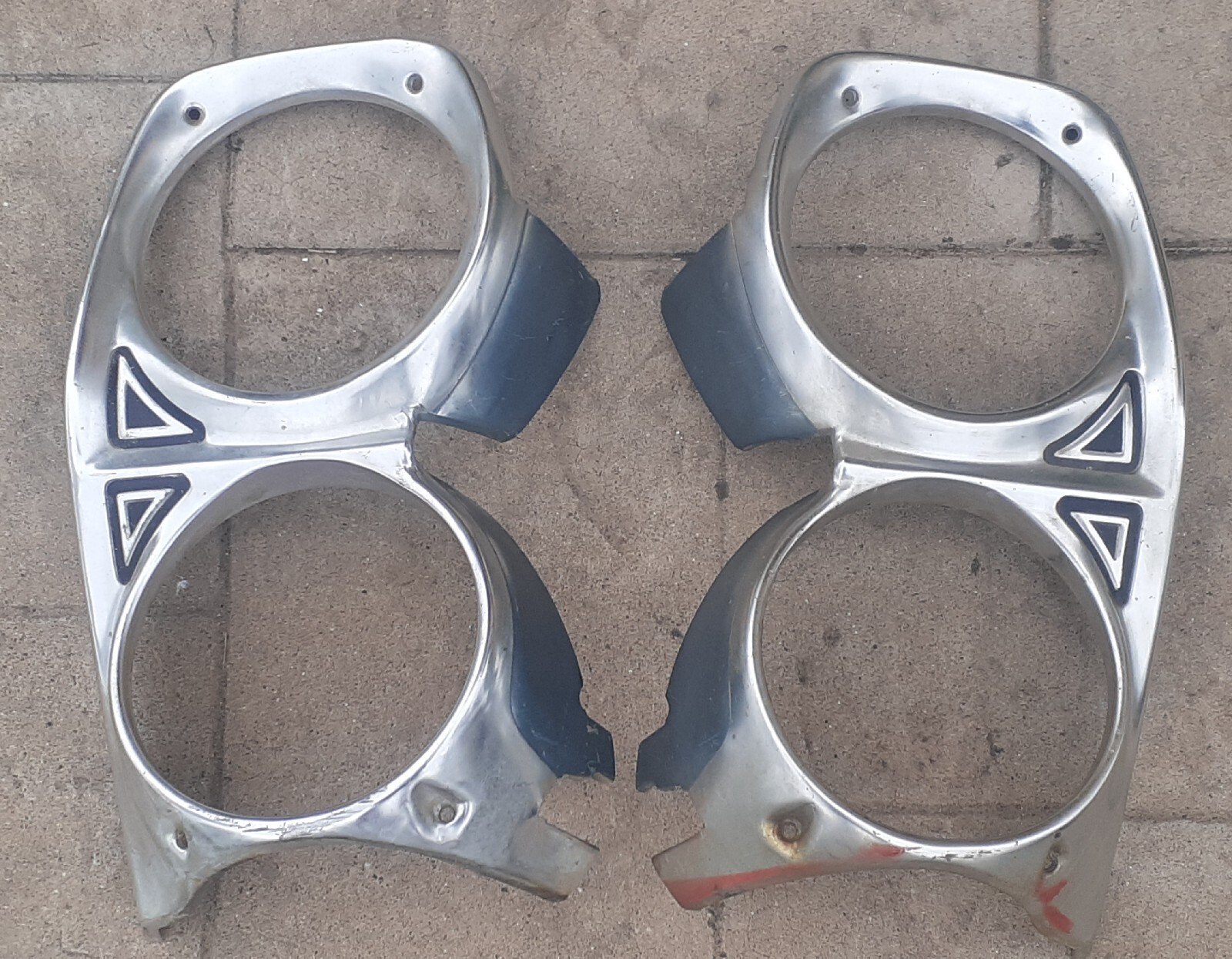 1967 Ford Fairlane GT Headlight Bezel Set | Genuine OEM | Headlight ...