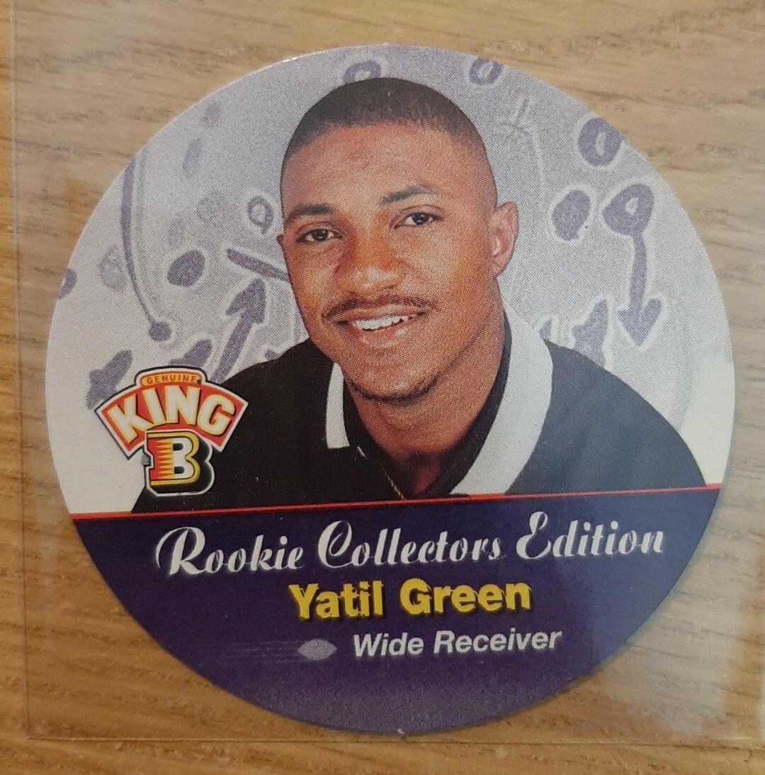 1997 KING B DISCS YATIL GREEN ROOKIE #14 MIAMI DOLPHINS | eBay