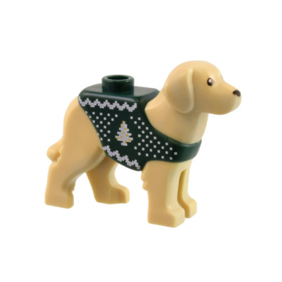 Genuine LEGO® Christmas Pet Labrador Golden Retriever Dog Minifigure ...
