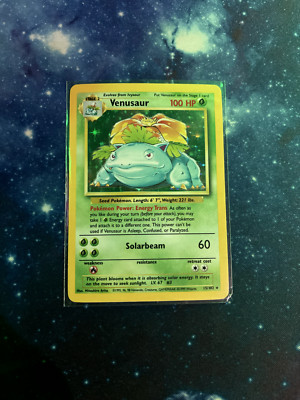 Pokémon TCG Venusaur Base Set 15/102 Holo Unlimited Holo Rare | eBay