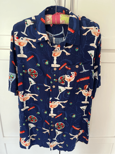 Junction West Men’s Button Down Shirt Sz women in Martini Glass Blue ...