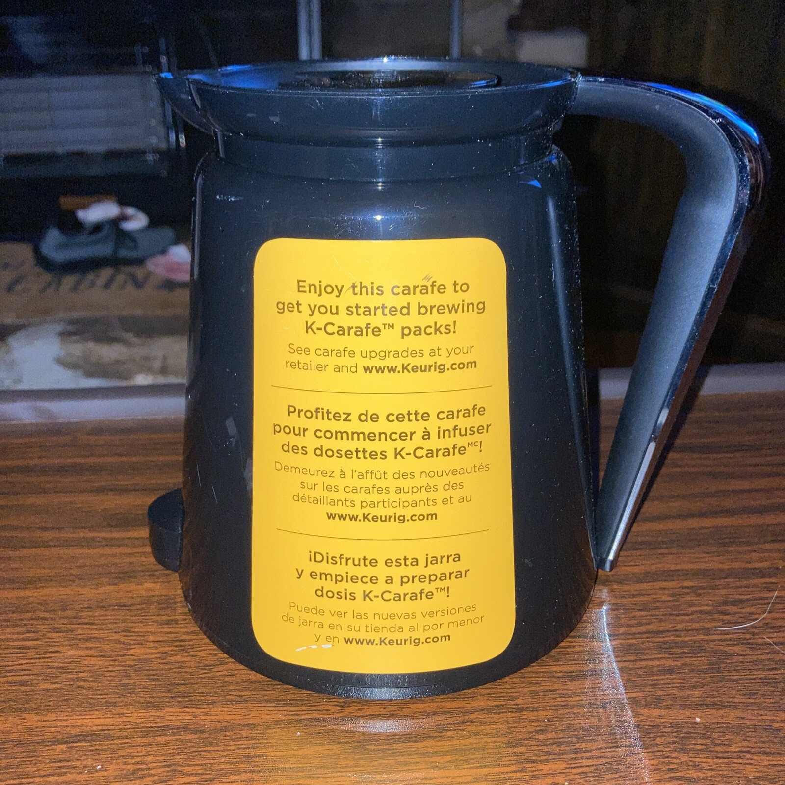 Keurig Replacement Thermal Carafe Pitcher 32oz Black w/ Chrome Silver ...