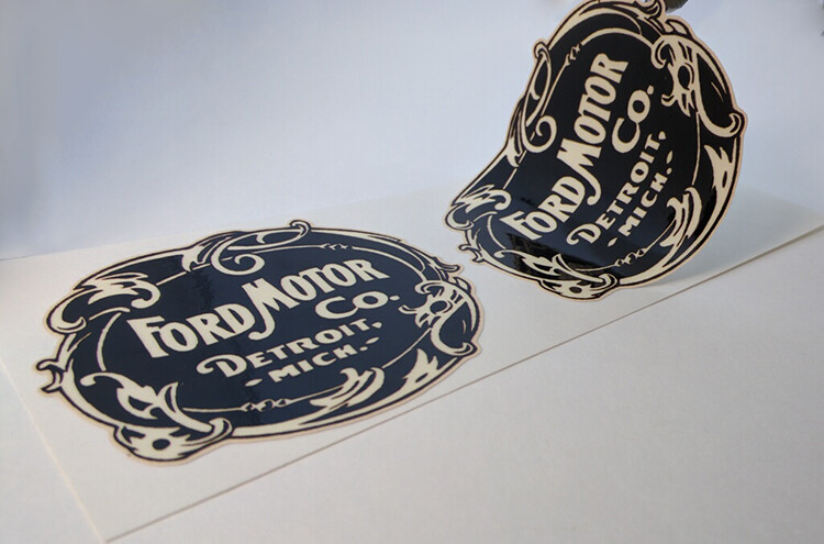 Pair of 3 Inch Ford Motor Co. Vintage Style DECALS, Vinyl STICKERS | eBay
