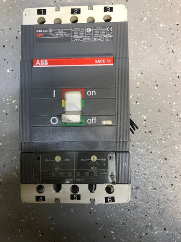 ABB SACE S5, Type S5N, 3 Pole, DC Circuit Breaker With Shunt/Aux. Loc ...