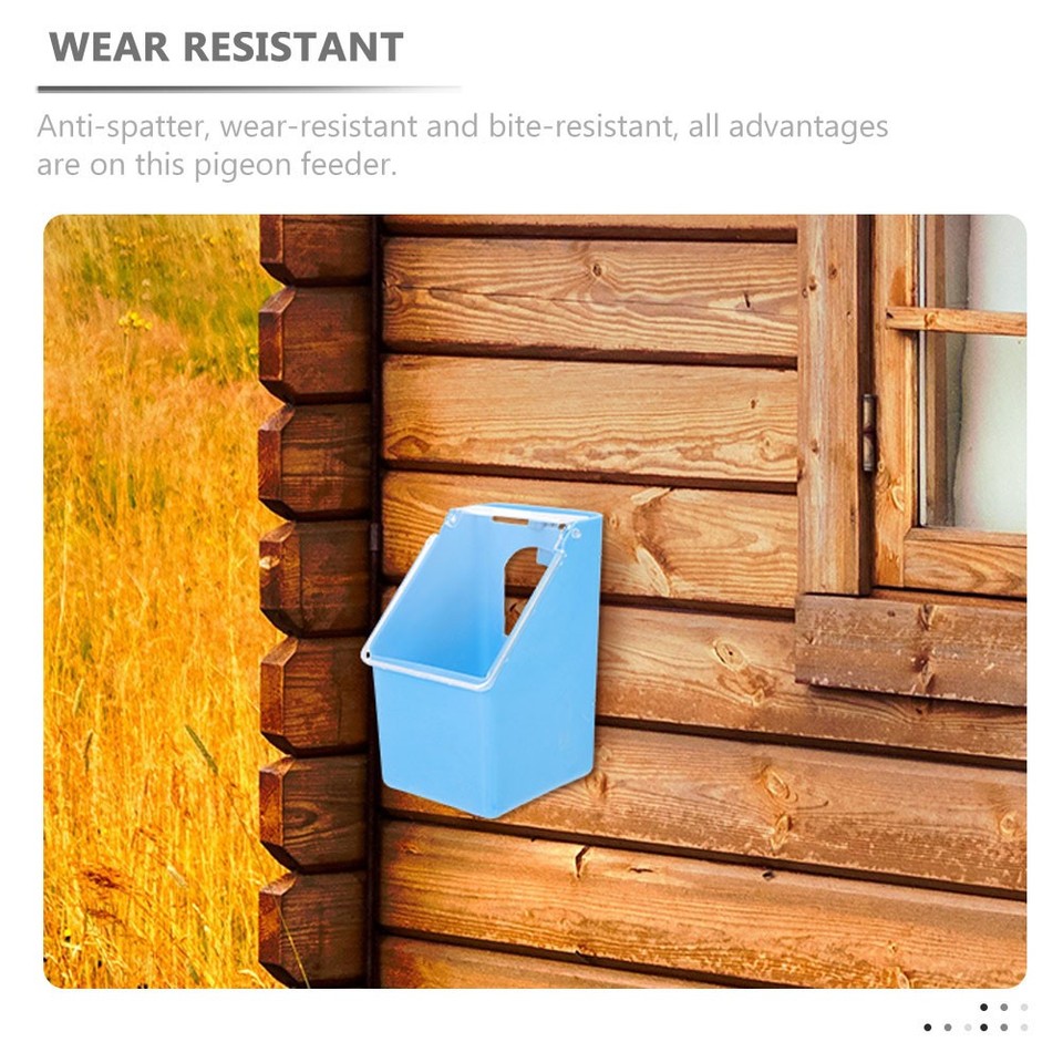 2 Pcs Bird Cage Dish Small Pigeon Feeder Feeding Container Hanging ...