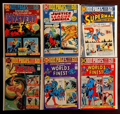 6 comics: DC100PSS - HoM 228, JLA 115, Superman 284, Tarzan 232, WF 224 ...