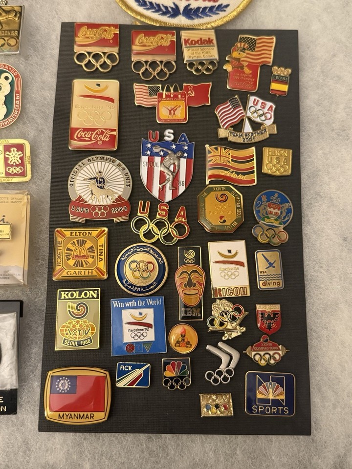 RARE & COLLECTABLE VTG OLYMPIC PIN-BUTTON-PATCH LARGE LOT | eBay