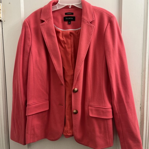 Talbots Aberdeen Blazer Jacket Pink Size 16 | eBay