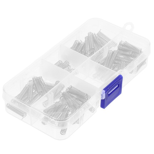 100 Pcs Spring Tool Kit Mechanical Springs Compression Coil Replacement ...