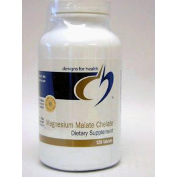 Designs For Health Magnesium Malate Chelate Tablets 120 Supplement for ...